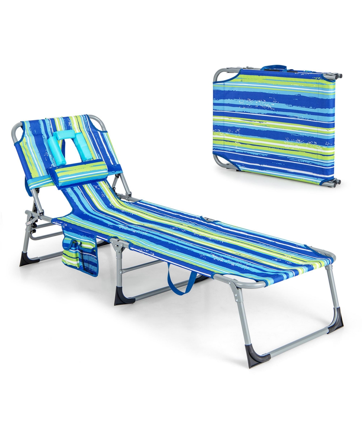 Click here for Outdoor Beach Lounge Chair Folding Chaise Lounge w... prices
