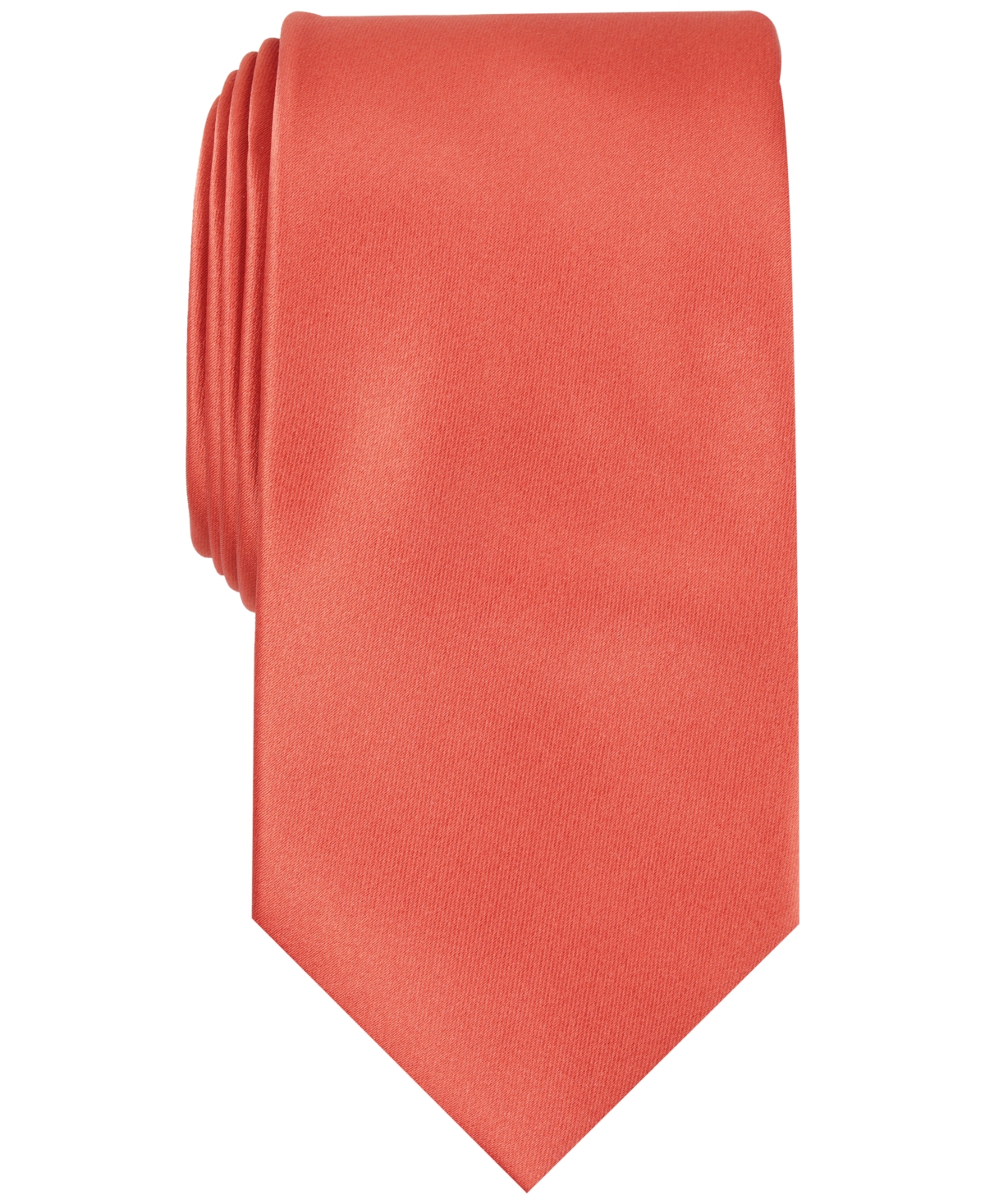 Click here for Mens Perry Ellis Satin Solid Tie - Rust prices