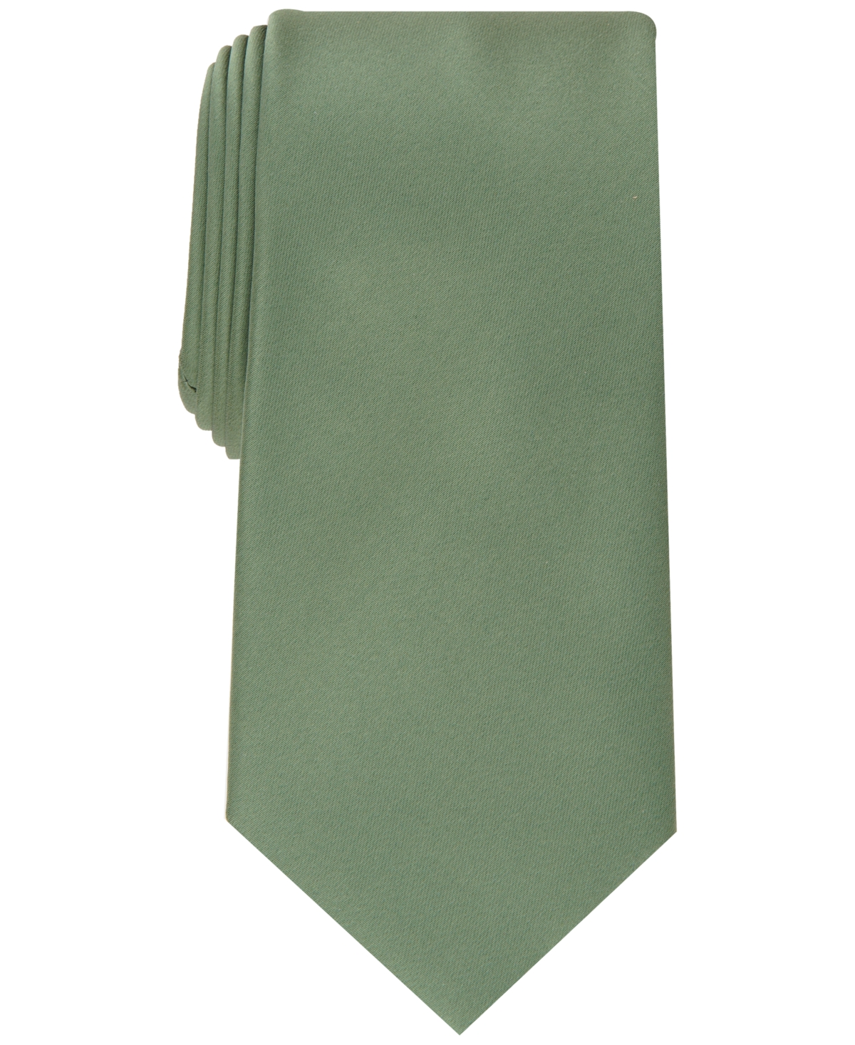 Click here for Mens Perry Ellis Satin Solid Tie - Silver Pine prices