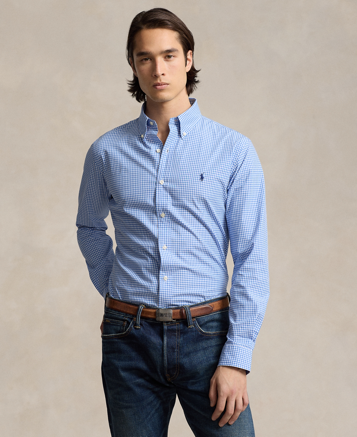 Click here for Polo Ralph Lauren Mens Classic-Fit Stretch Poplin... prices