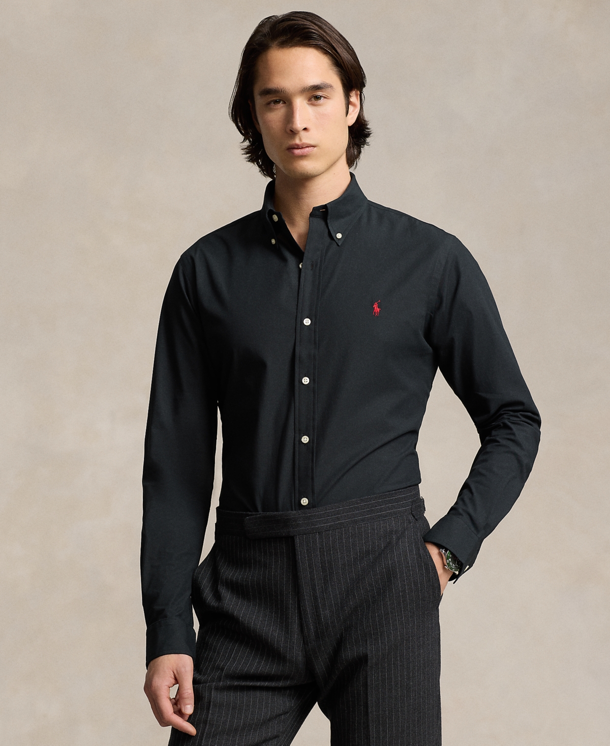 Click here for Polo Ralph Lauren Mens Classic-Fit Stretch Poplin... prices