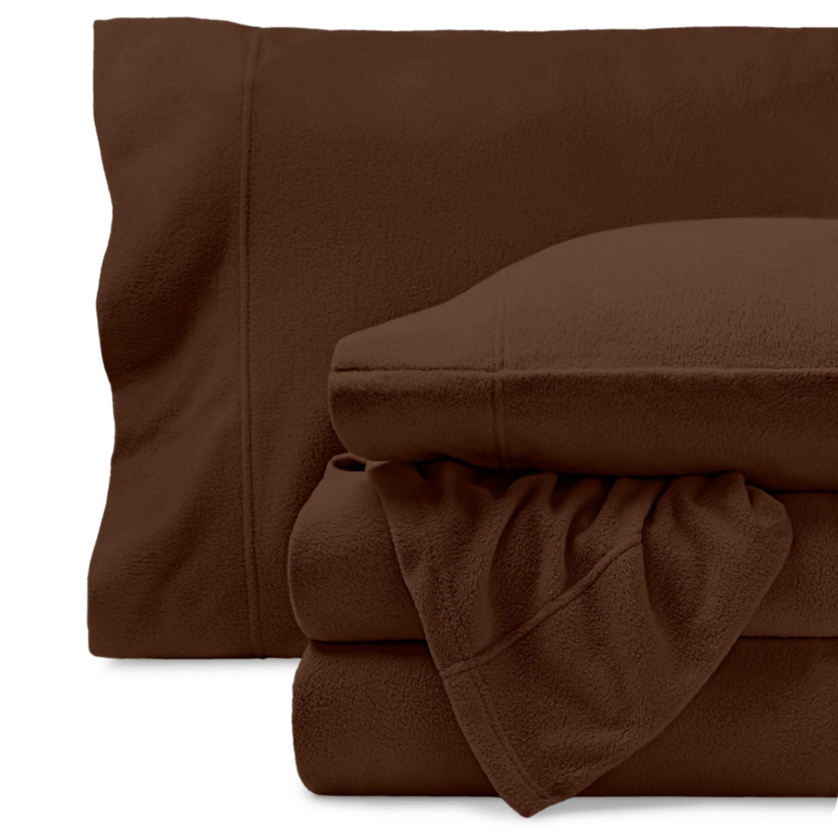 Click here for Bare Home Polar Fleece Sheet Set  Full - Cocoa prices