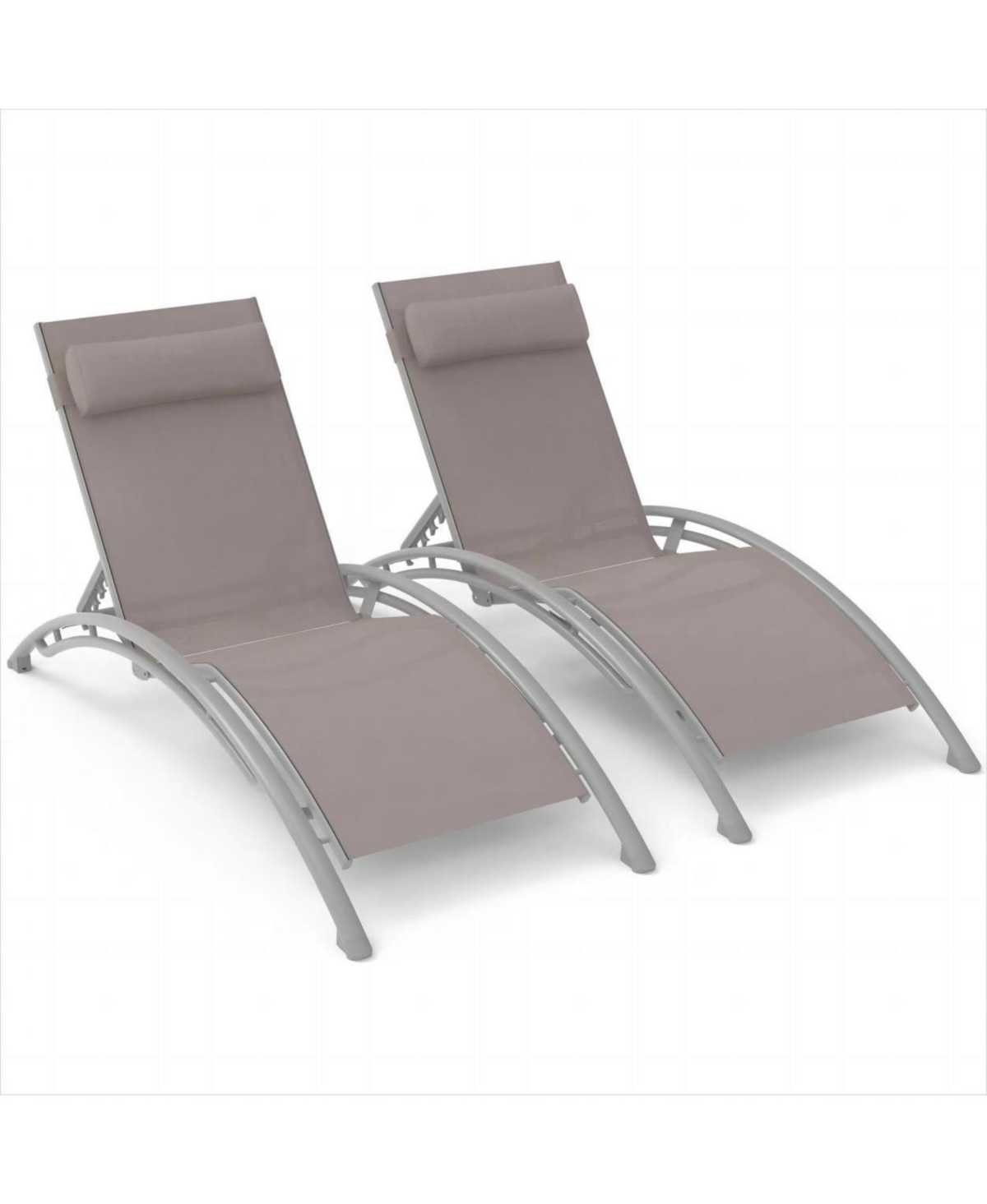 Click here for Simplie Fun Khaki Outdoor Chaise Lounge Set - 2 Ch... prices