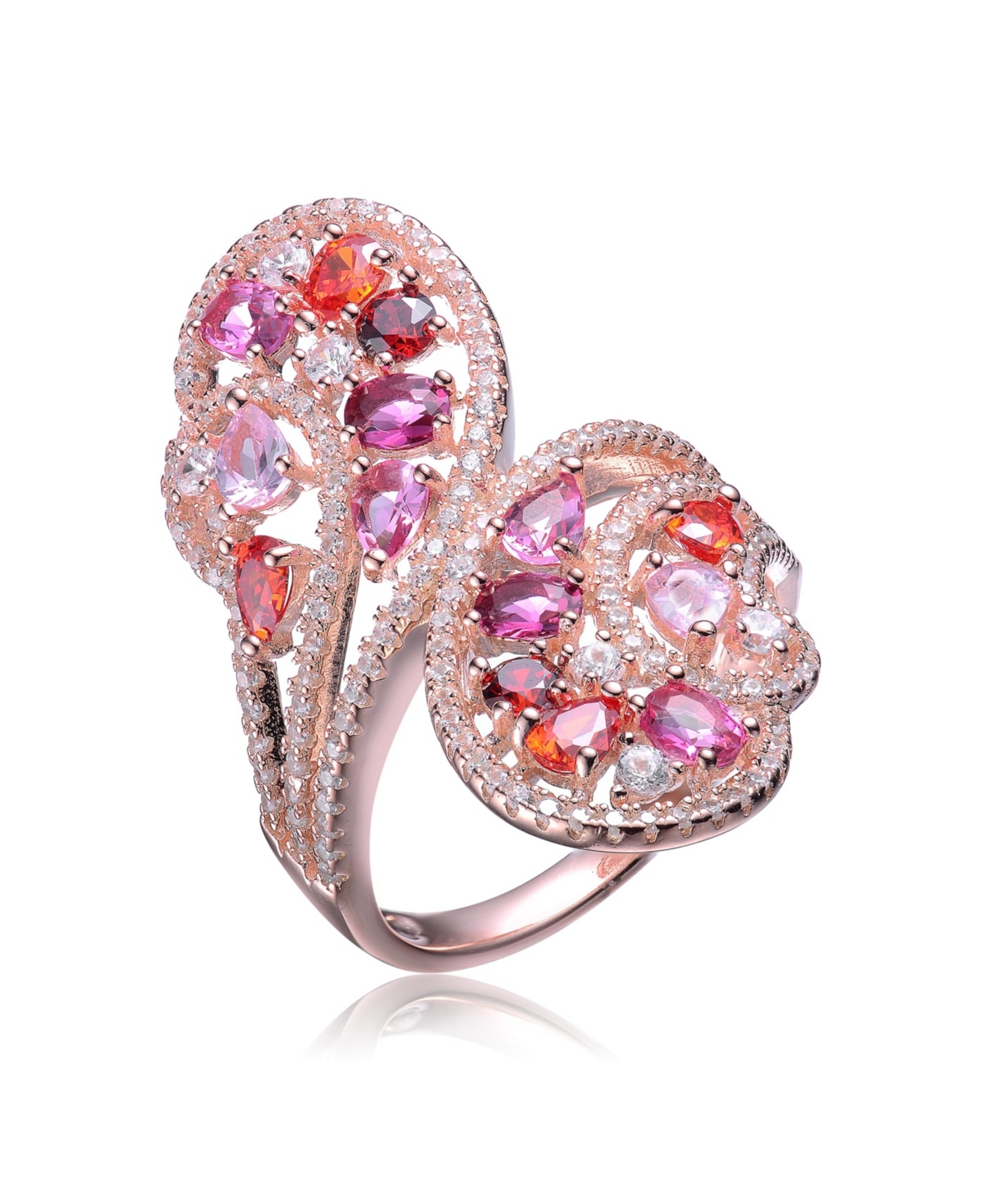 Click here for Sterling Silver with 18K Rose Gold Plated Multi Co... prices