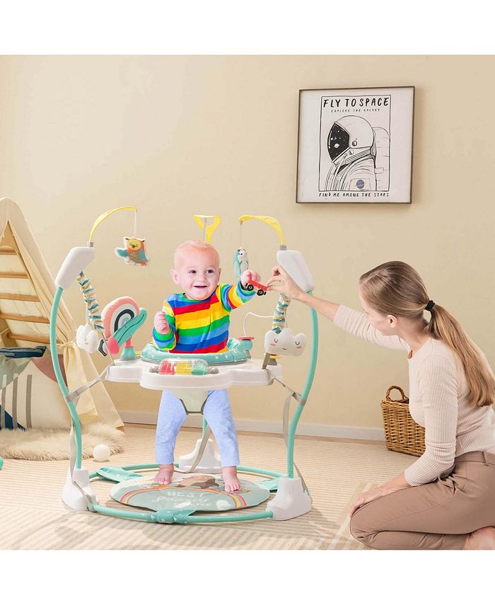 Costway Baby Stationary Activity Center Infant Jumper with Removable ...