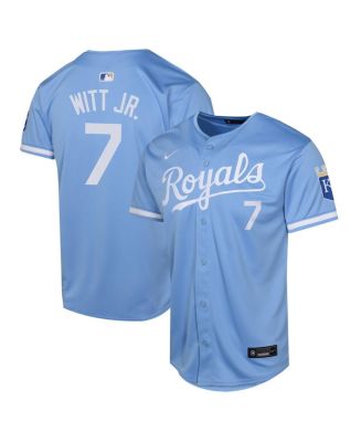 Nike Big Boys and Girls Bobby Witt Light Blue Kansas City Royals ...