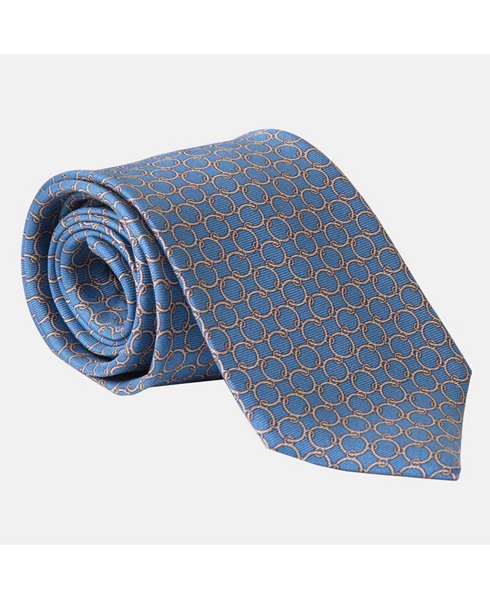 Elizabetta Big & Tall Monza - Extra Long Printed Silk Tie for Men - Macy's