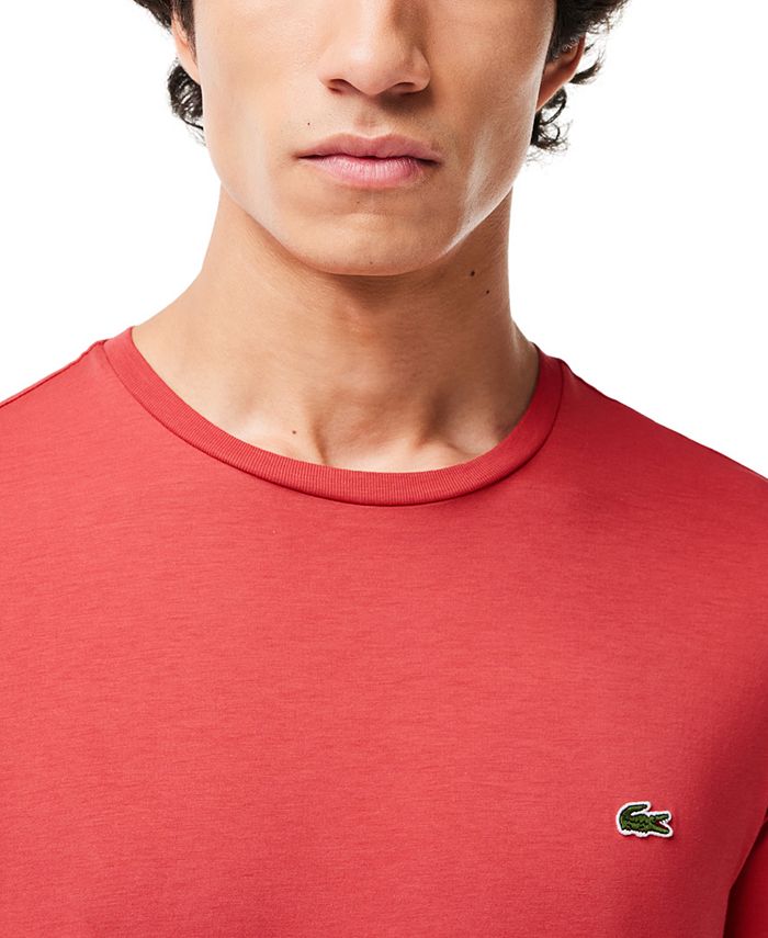 Lacoste Men's Classic Crew Neck Soft Pima Cotton T-Shirt - Macy's