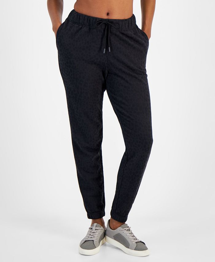 ID Ideology Women's Animal-Print Jogger Pants, Created for Macy's - Macy's