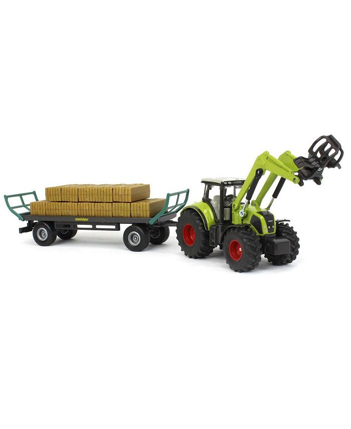 Siku 1/50 Claas MFD Tractor with Loader, Hay Wagon & Bales Siku-1946 ...
