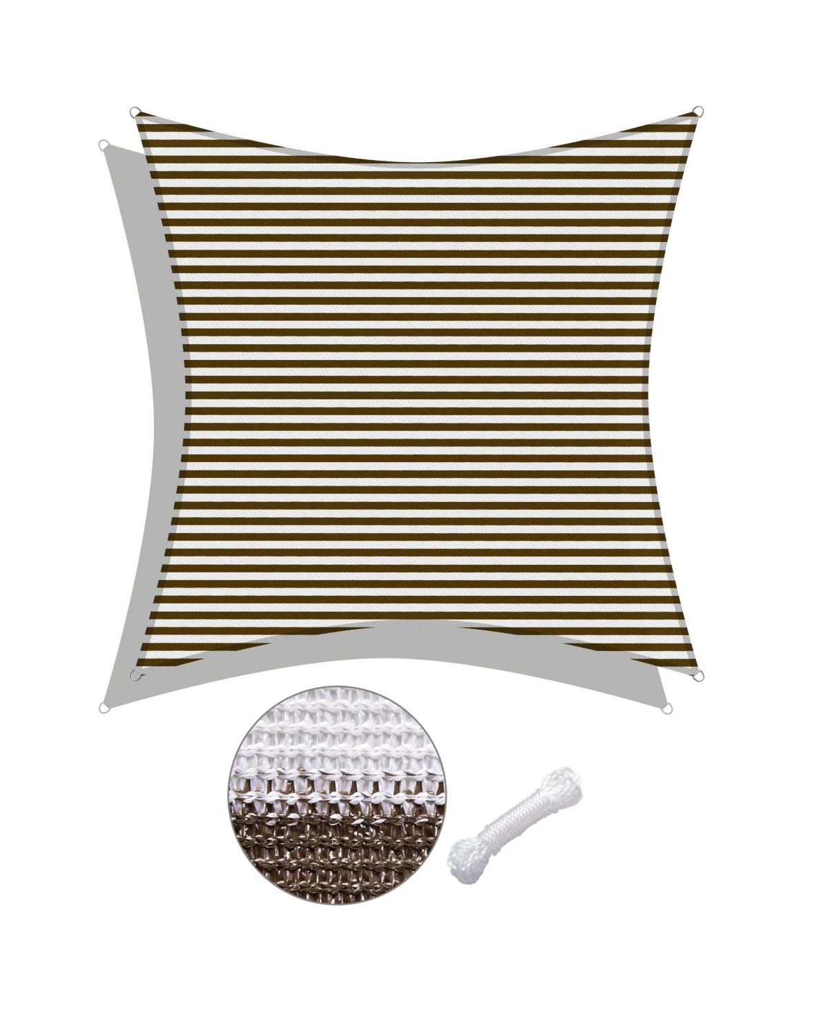 Click here for Yescom 16x16 Ft 97 Uv Block Square Sun Shade Sail... prices