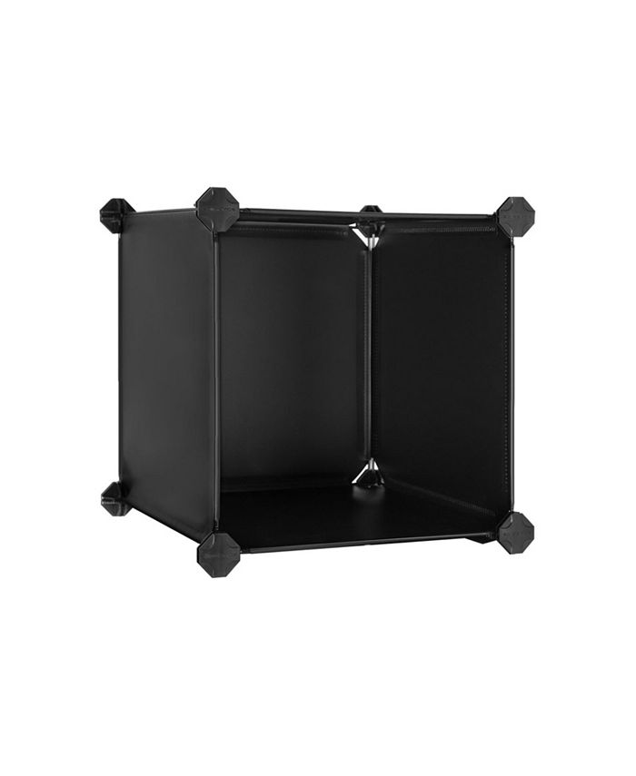Slickblue 12-cube Storage Organizer, Interlocking Plastic Cubes With ...
