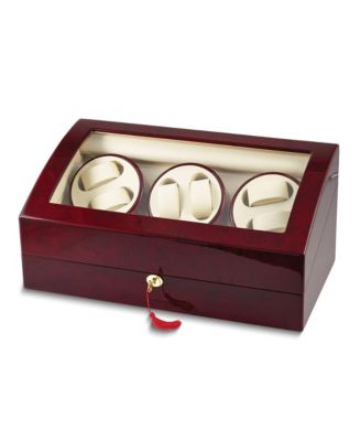 Diamond2Deal High Gloss Red Burlwood Finish Acrylic Window Locking ...