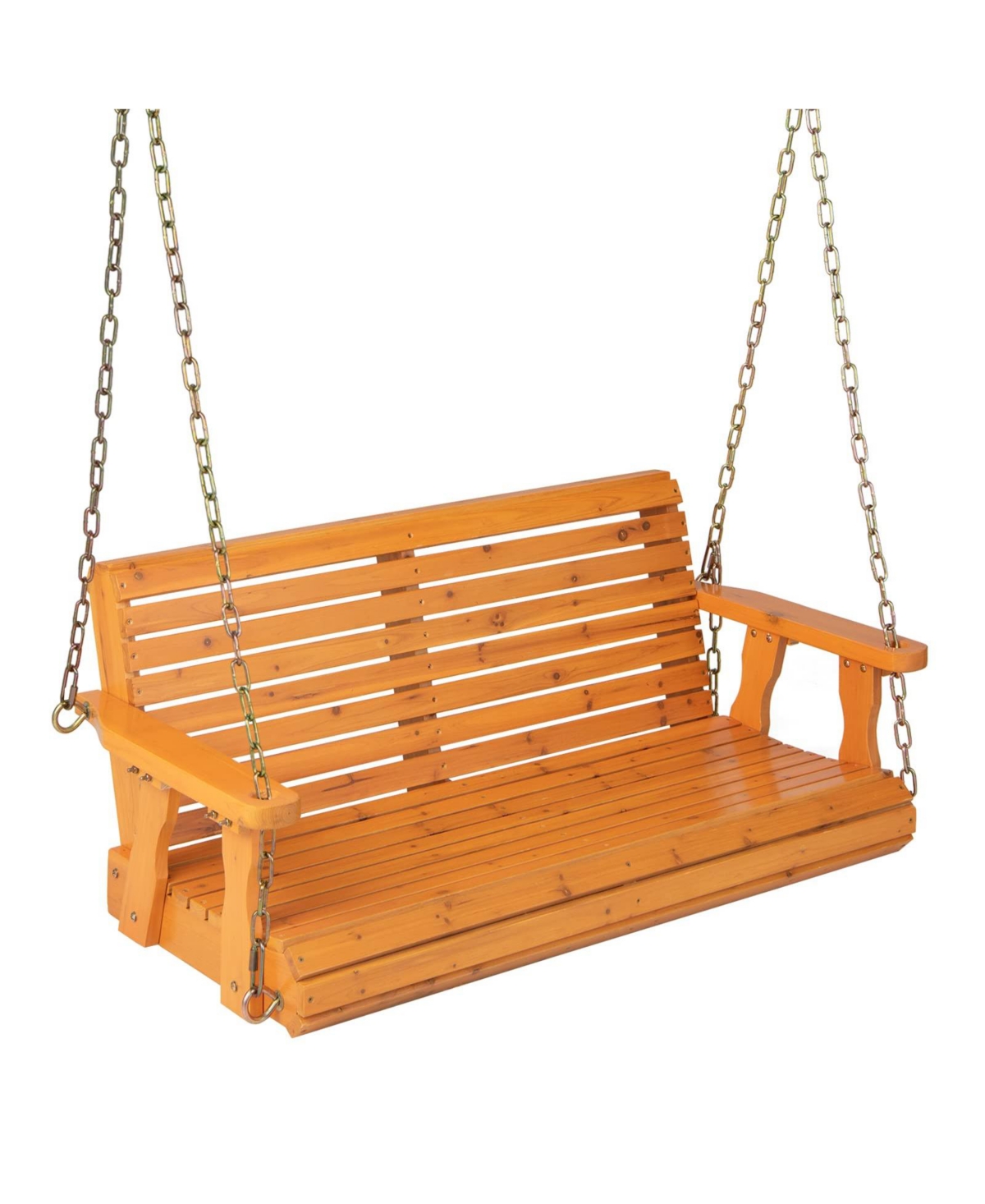 Click here for Sugift 2-Person Wooden Porch Swing with Hanging Ch... prices