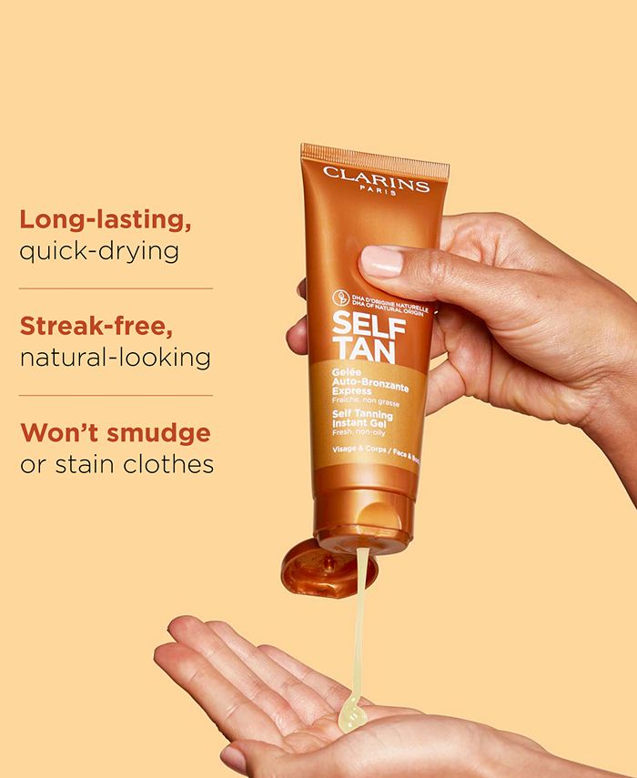 Clarins Self Tanning Face & Body Tinted Gel, 4.4 oz. - Macy's
