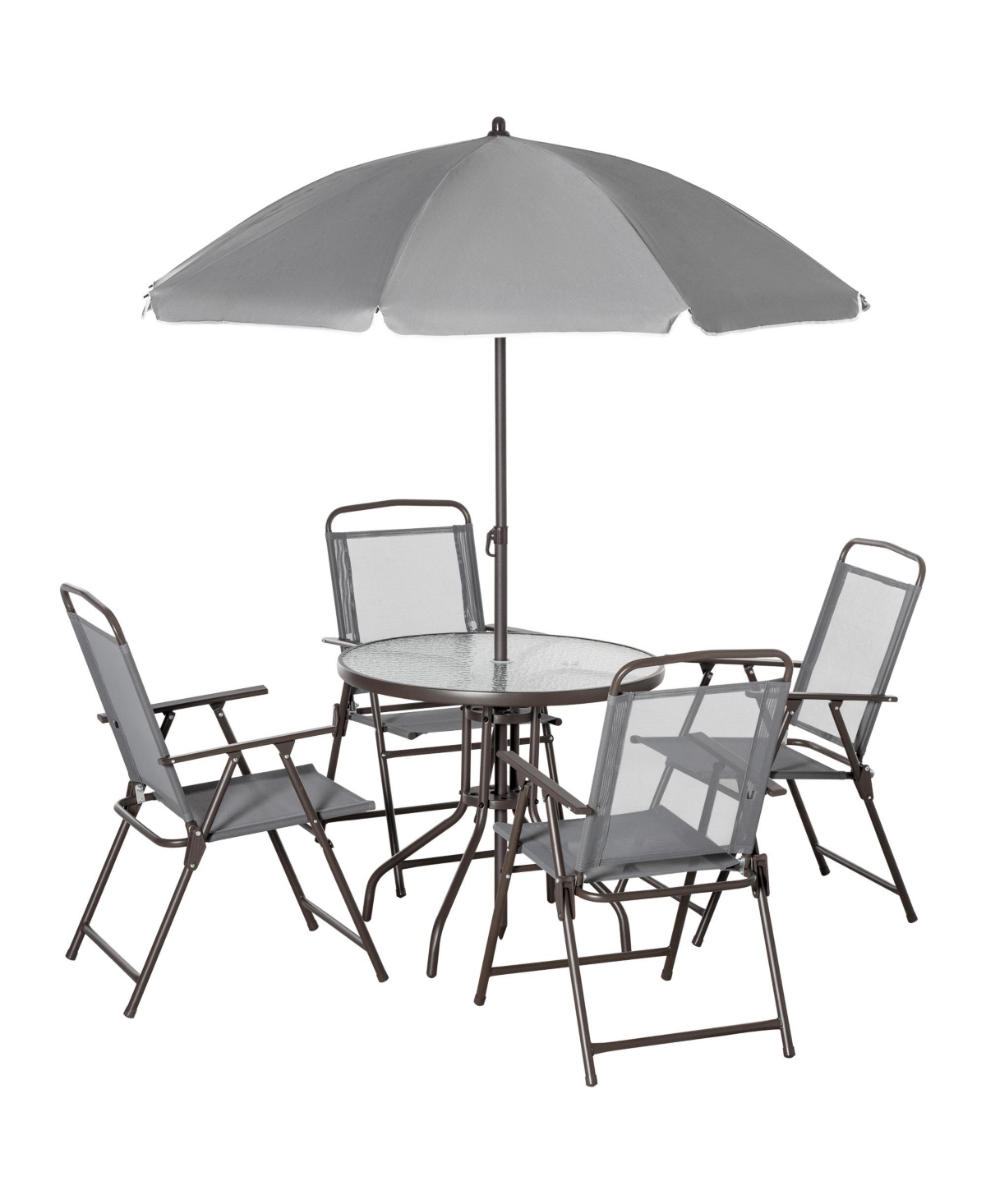 Click here for Outsunny 6 Piece Fabric Patio Dining Set for 4 wit... prices