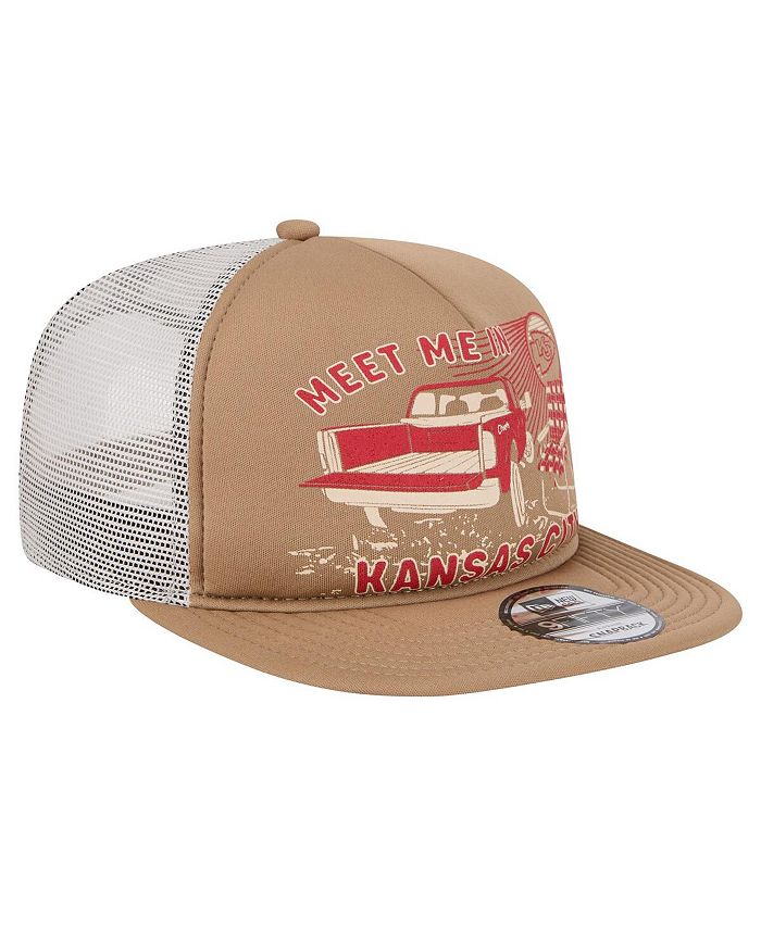 New Era Men's Tan Kansas City Chiefs Meet Me 9FIFTY Snapback Hat - Macy's