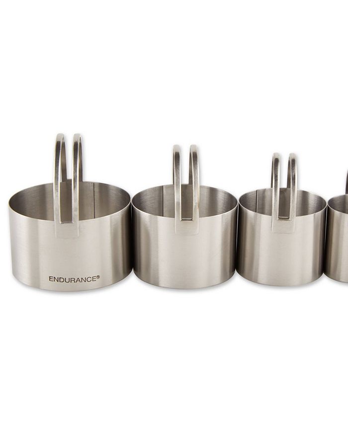 RSVP International Endurance 4 Piece Round Nesting Biscuit Cutters Set ...