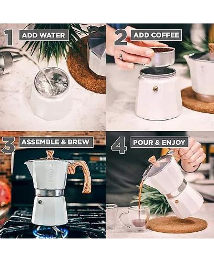 GROSCHE Milano Expresso Elegance: Moka Pot Espresso Cup set - Macy's