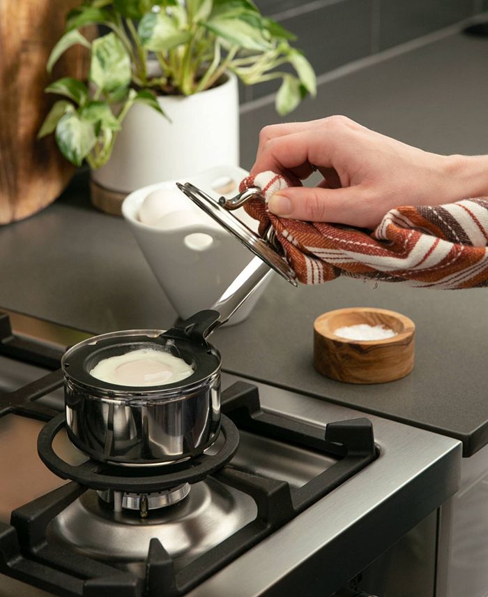 RSVP International Endurance Stainless Steel Glass Single Egg Poacher ...