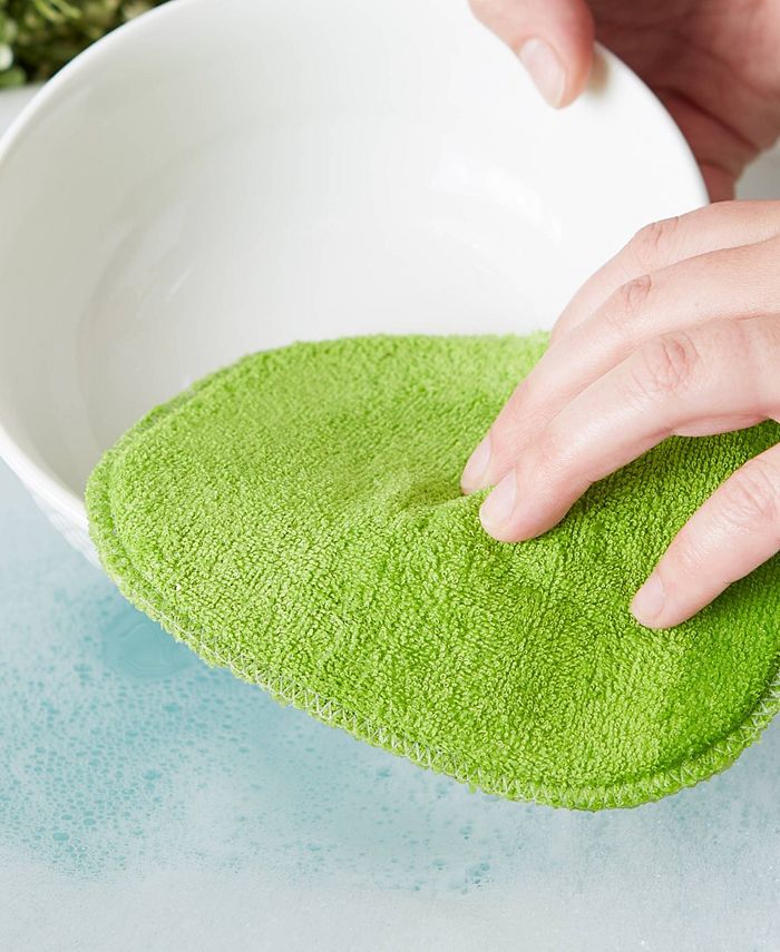 RSVP International Cotton, Foam and Nylon Coated 3 Piece 6x4.7" Skrubby ...