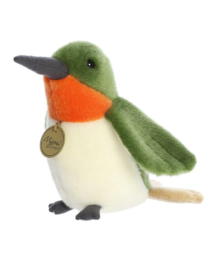 Aurora Small Ruby-Throated Hummingbird Miyoni Realistic Plush Toy Green ...