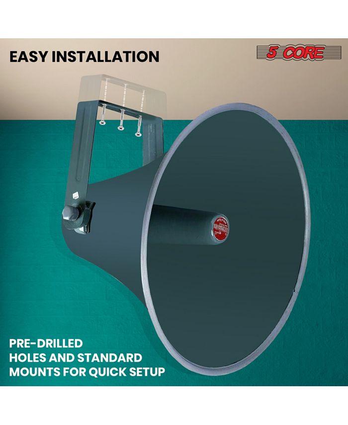 5 Core PA Speaker Horn Throat • 16 inch All Weather Use • Support Wide ...