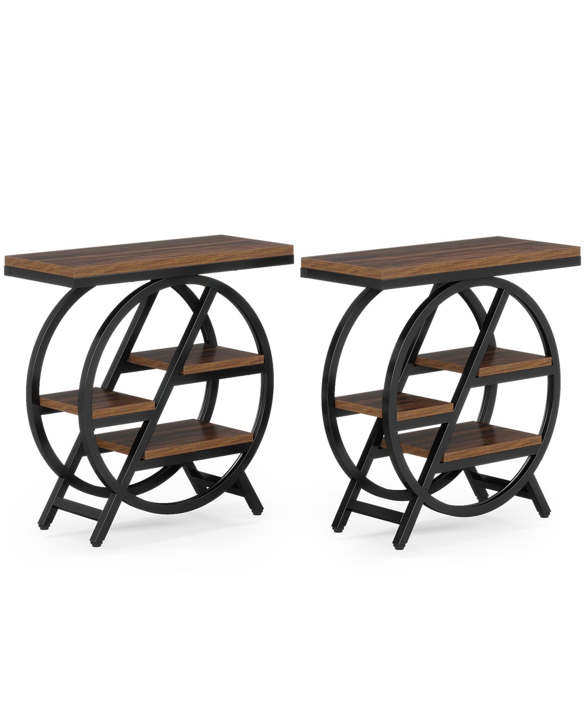 Click here for Tribesigns End Table Set of 2  3-Tier Narrow Sofa... prices