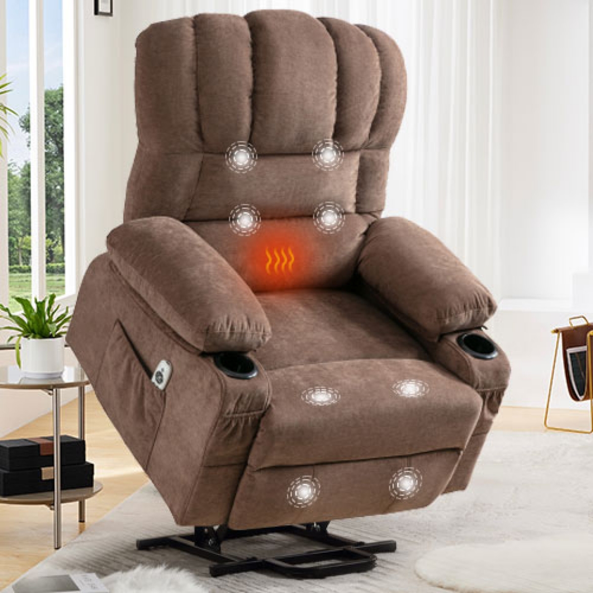 Click here for Simplie Fun Electric Recliner Chair with Heat & Ma... prices