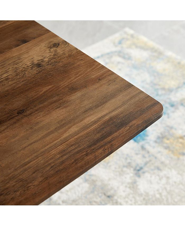 Simplie Fun MDF Dining Table with Black Metal Legs - Macy's