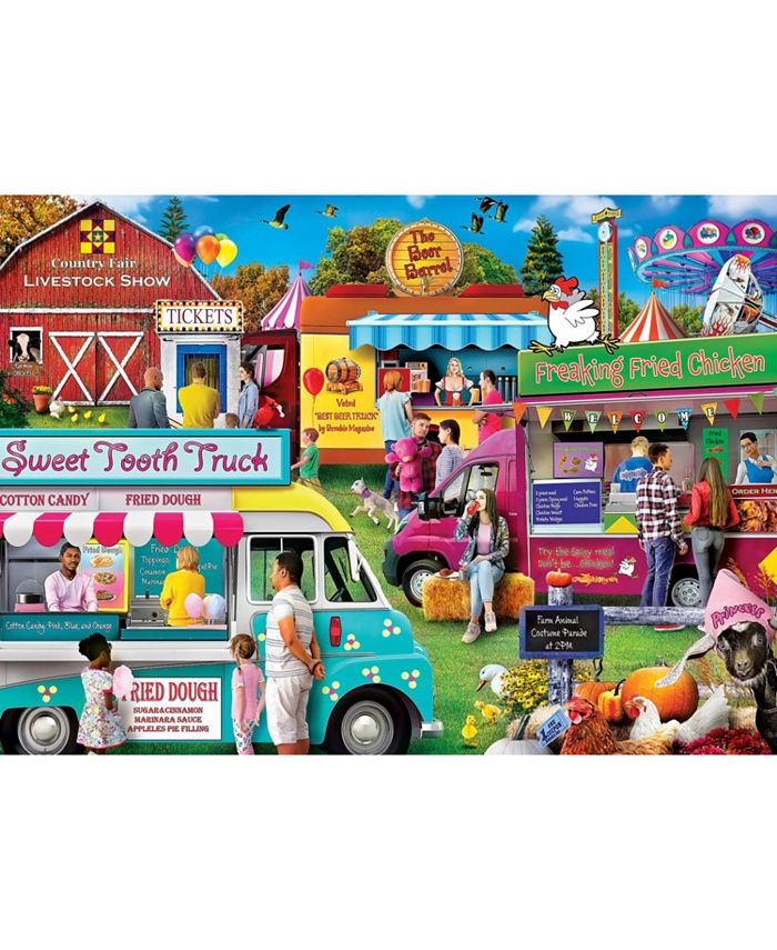 MasterPieces Puzzles MasterPieces Food Truck Roundup Country Fair 1000 ...