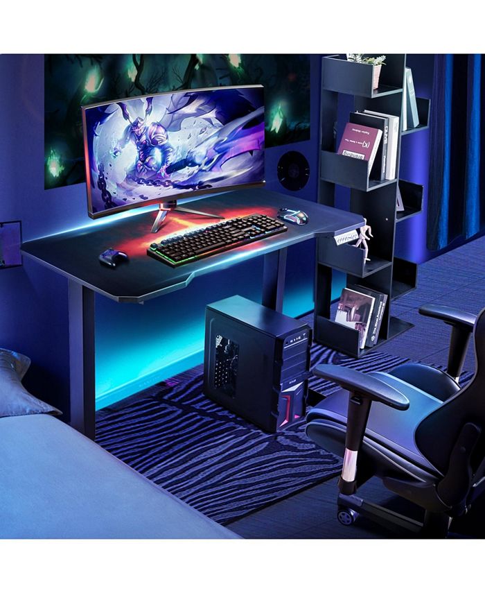 Slickblue Electric Standing Gaming Desk with Height Adjustable Splice ...