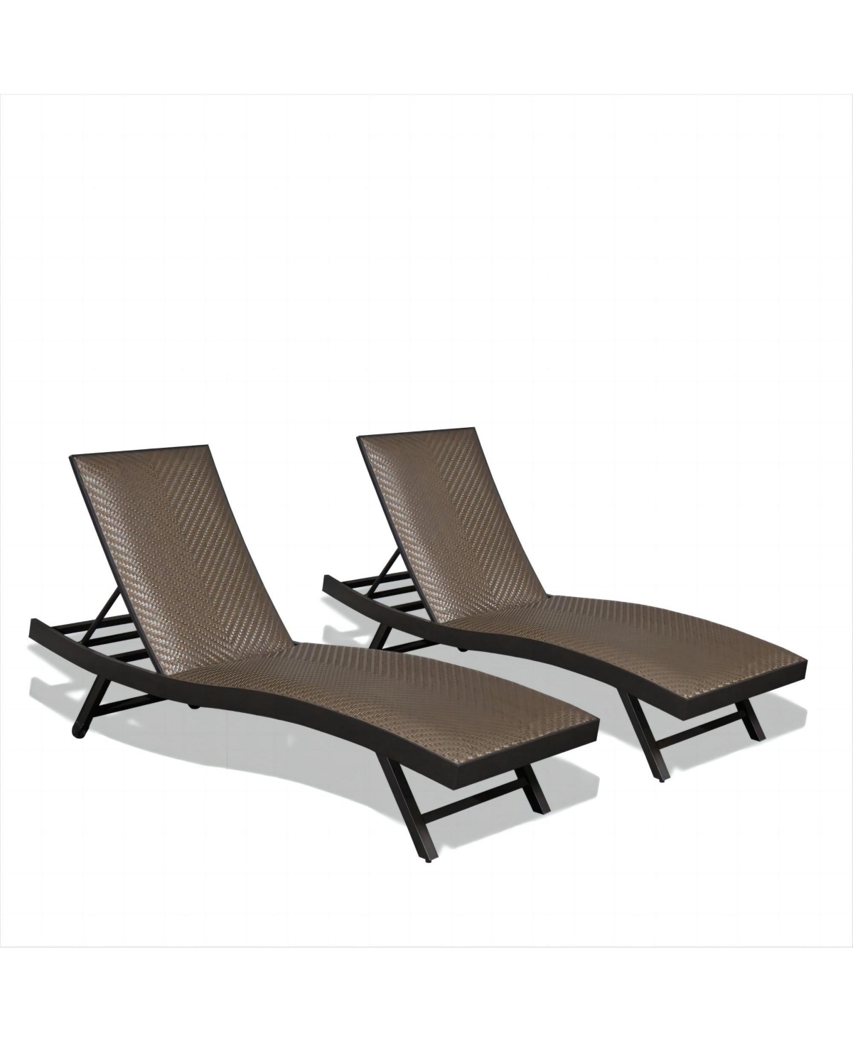 Click here for Streamdale Set of 2 Outdoor Wicker Chaise Lounge C... prices