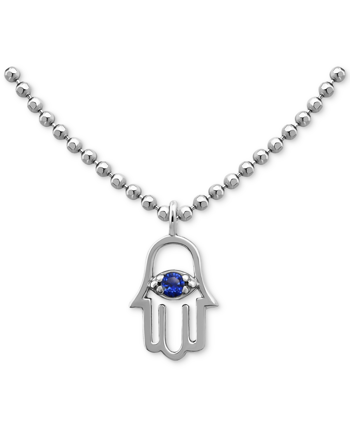 Click here for Giani Bernini Lab-Grown Sapphire Hamsa Hand Pendan... prices