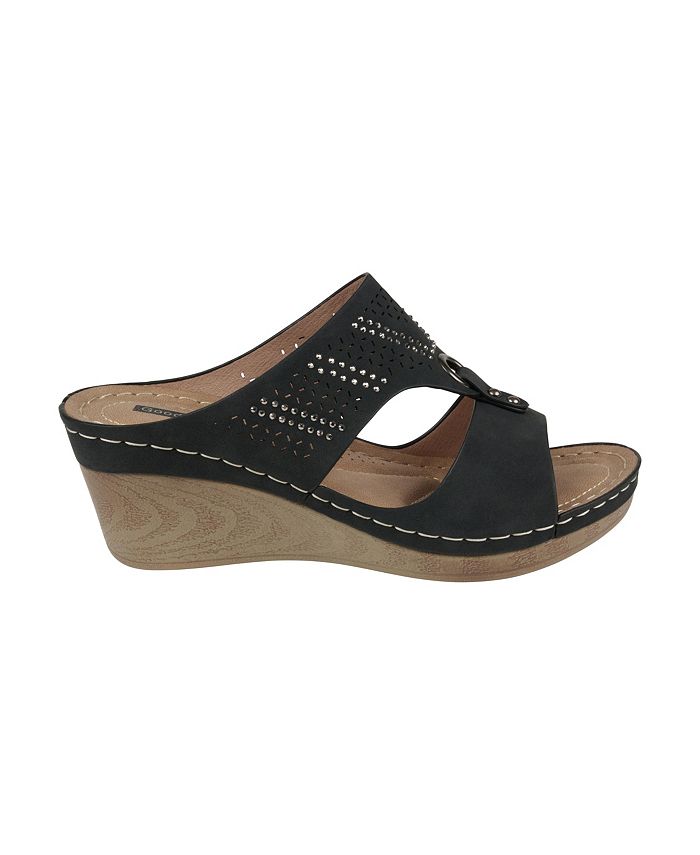 GC Shoes Women's Marbella Embellished Wedge Sandals - Macy's
