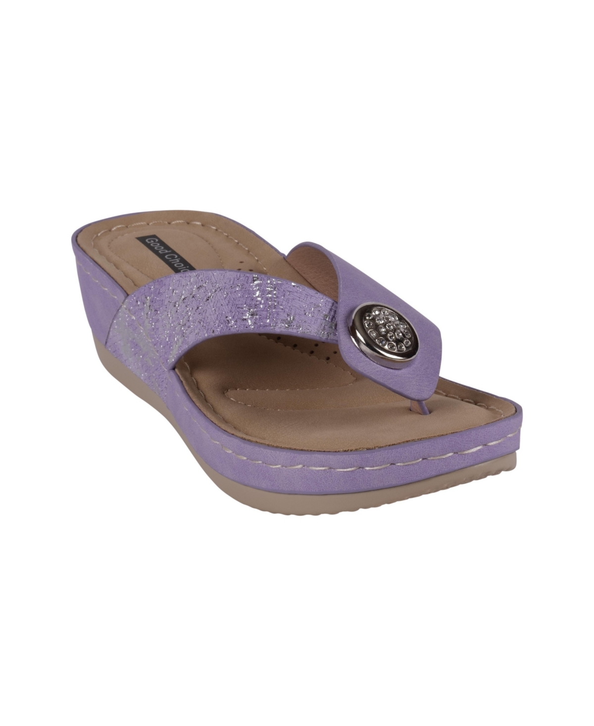 Click here for Gc Shoes Womens Dafni Thong Comfort Wedge Sandals... prices