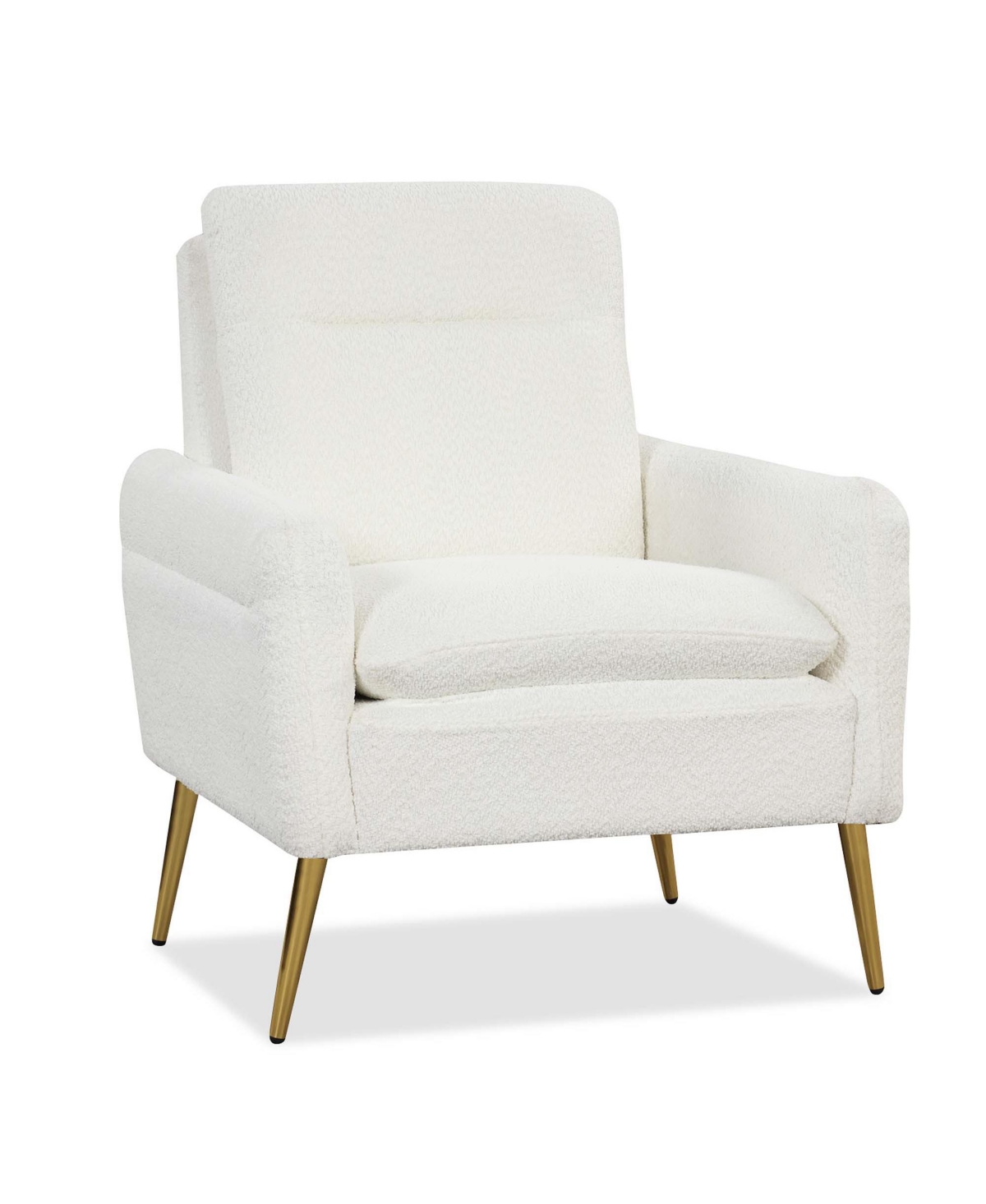 Click here for 1PC Modern Accent Chair Upholstered Sherpa Armchai... prices