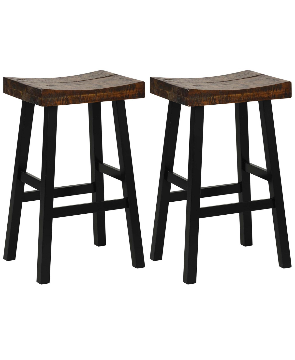 Click here for 24" Bar Stool Set of 2 Counter Height Solid W... prices