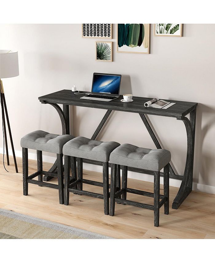 Simplie Fun Multifunctional Dining and Game Room Table Set - Macy's