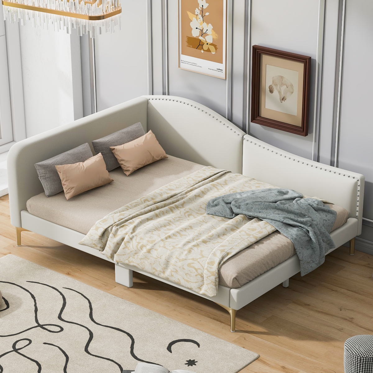 Click here for Streamdale Upholstered Full-Size Daybed with Armre... prices