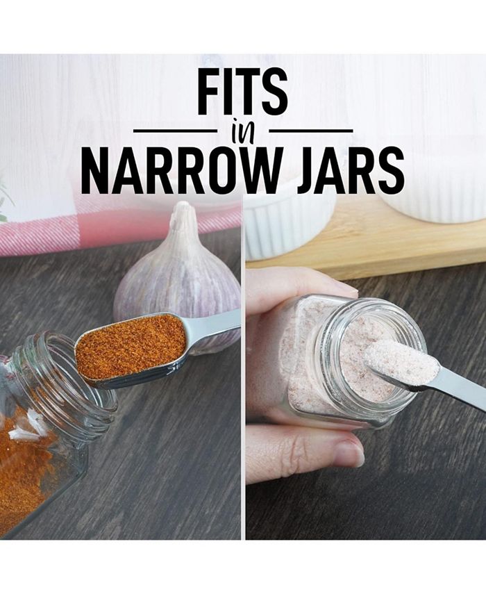 Zulay Kitchen Measuring Spoons Rectangular with Leveler - Set of 6 - Macy's