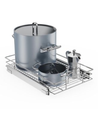 Homlux Pull-Out Home Organizers -21"D x 11"W x 4"H Sliver - Macy's