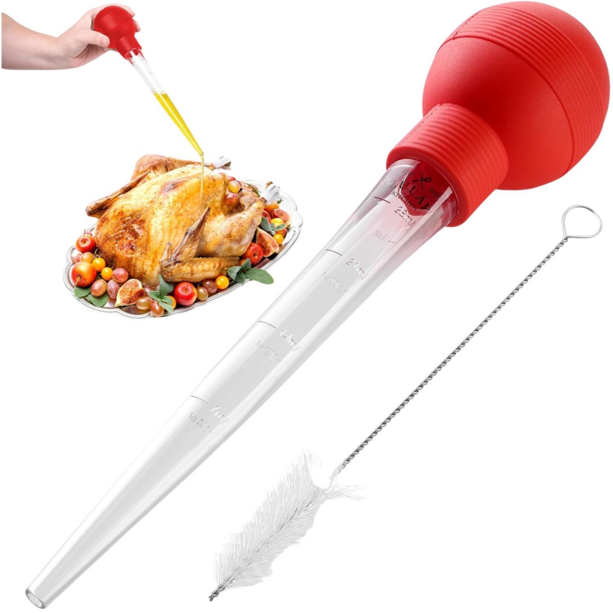 Click here for Transparent Turkey Baster with Detachable Bulb Inc... prices