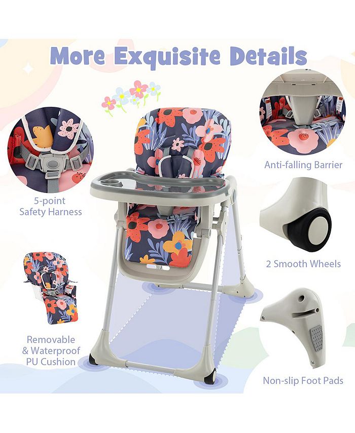 Slickblue Toddler 3-In-1 Convertible Baby High Chair - Macy's