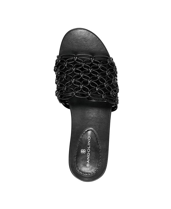 Bandolino Women's Melly Knotted Upper Flat Slide Sandals - Macy's