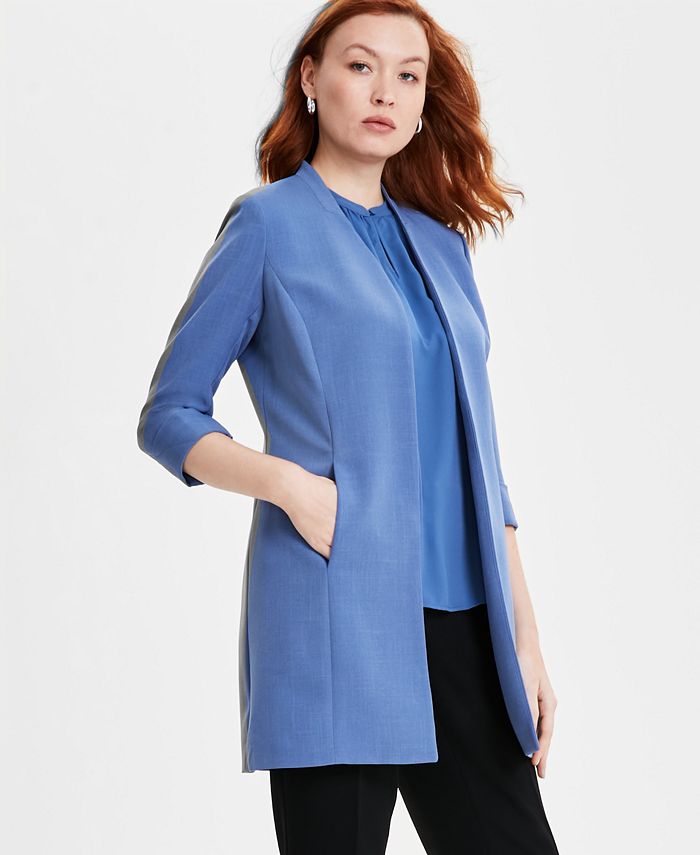 Kasper Women's Open-Front Crepe Topper Jacket - Macy's