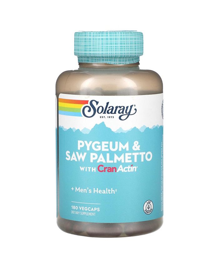 Solaray Pygeum & Saw Palmetto with CranActin - 180 VegCaps - Macy's