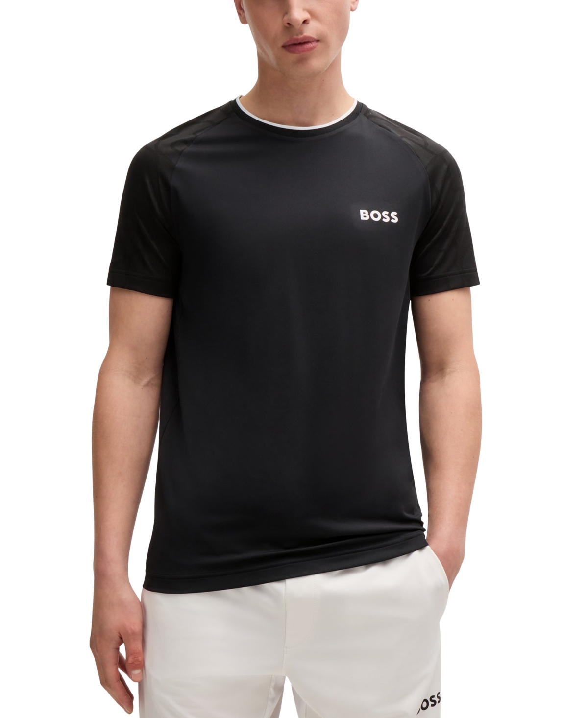Click here for Boss by Hugo Boss Mens Stretch-Jersey Slim-Fit T-S... prices