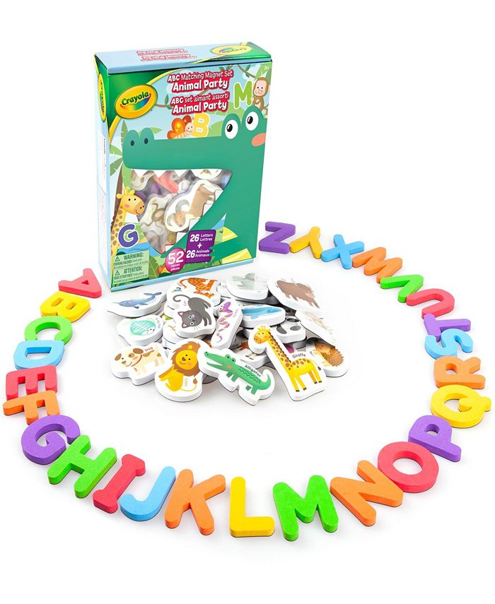 Crayola ABC Matching Magnet Set - Animal Party - Macy's