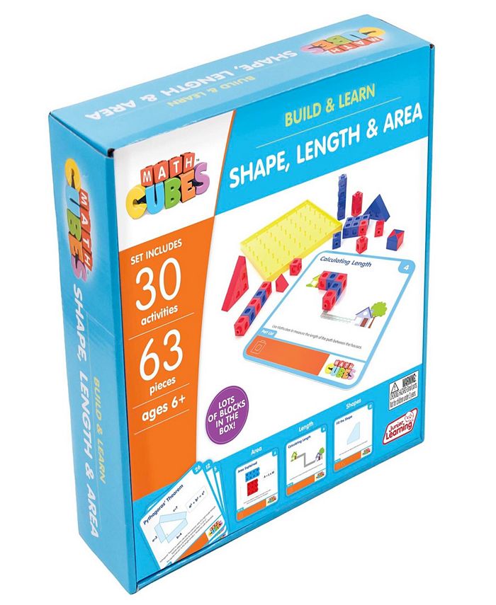 Junior Learning Mathcubes - Shape, Length Area Activity Set - Macy's